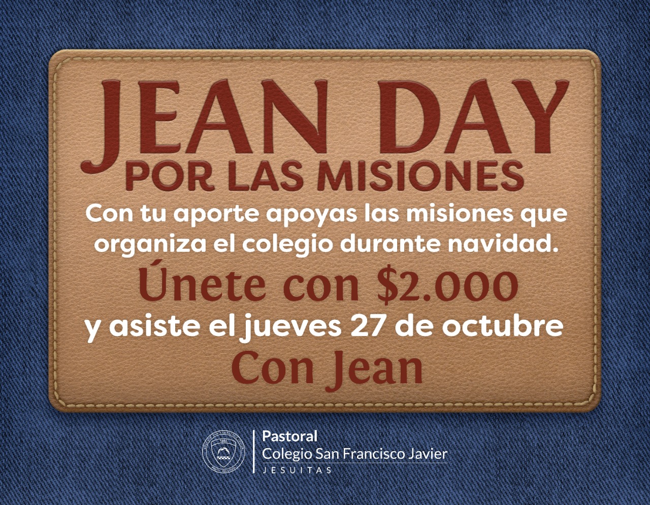 Jean Day este jueves en el Javeriano – Colegio San Francisco Javier